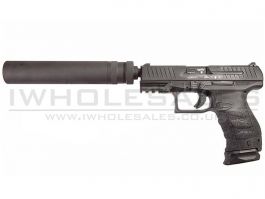 Umarex Walther PPQ M2 Navy Duty Kit GBB Pistol with Case and Silencer